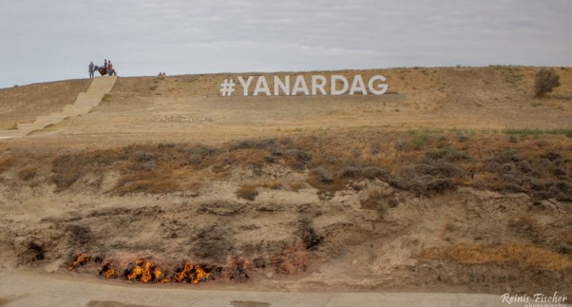 Yanar Dag / Burning Mountain in Azerbaijan | Reinis Fischer